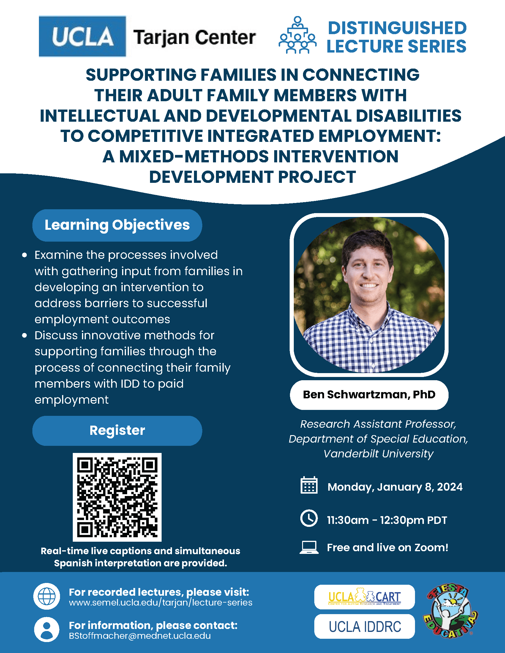 UCLA Tarjan Center Distinguished Lecture Series: Supporting Families in ...